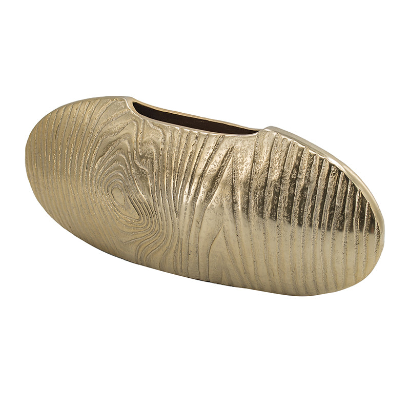 AB Alu Timber Oval Disc Vase Artistic Touch | Classico Roma